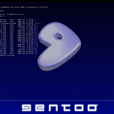Bootsplash - Gentoo Quantum Chrome - KDE Store