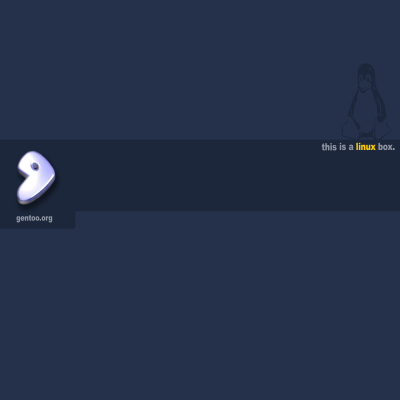 gentoo box - blue - KDE Store