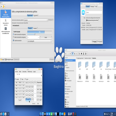 Kvantum Baghira Aqua - KDE Store