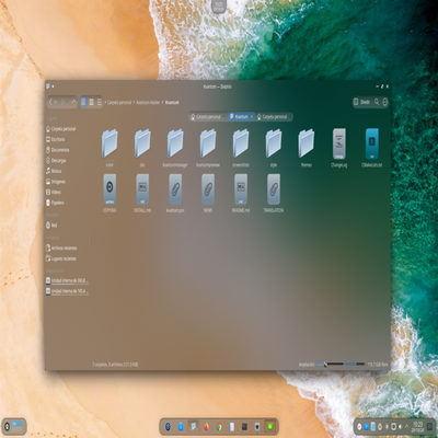 Kv Glass Dark Round - KDE Store