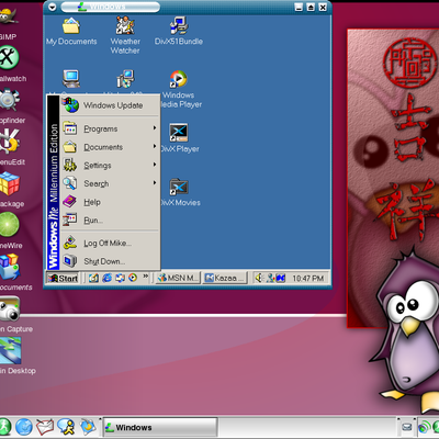 Lindows 4 with Windows Me - KDE Store