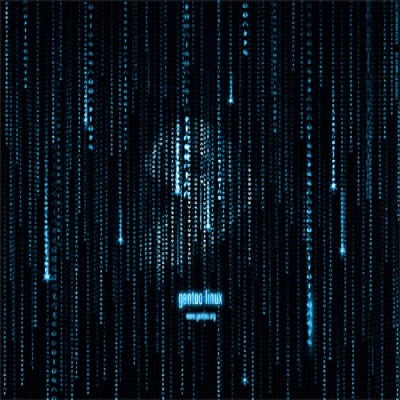 Gentoo Matrix Code 800x600 Aqua - KDE Store