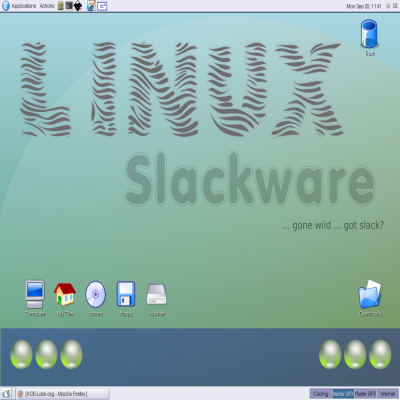 Gone Wild Slackware Wallpaper - KDE Store
