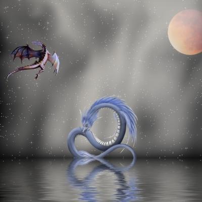 Dragons Over Water - KDE Store