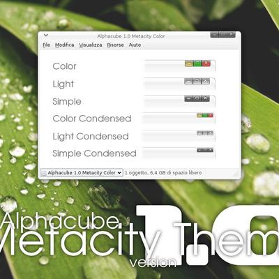 Alphacube Metacity Theme - KDE Store