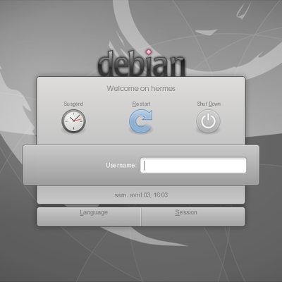 eGDM Debian Gray - KDE Store