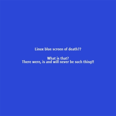 Linux blue screen of death - KDE Store