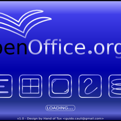 openoffice2 blue splash - KDE Store