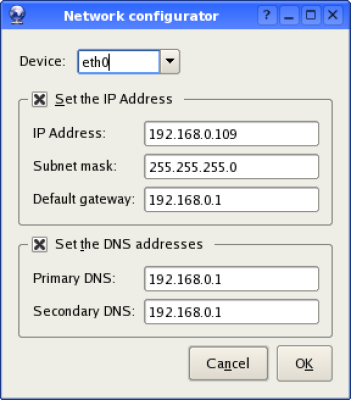 Static IP configurator - KDE Store