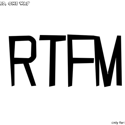 RTFM - white - KDE Store