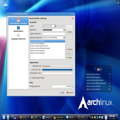 Gmail Notifier - KDE Store