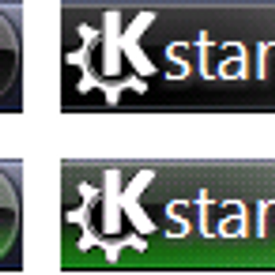 kbfx vista buttons with k and gentoo log - KDE Store