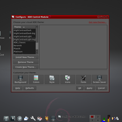 Debian etch - KDE Store