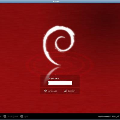 Simple-Debian gdm theme - KDE Store