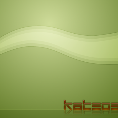 KateOS Orange Glass on Green - KDE Store