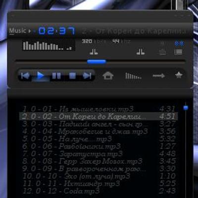 Invisible QMMP Theme - KDE Store