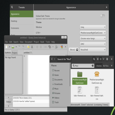 Mediterranean Night Dark Green - KDE Store