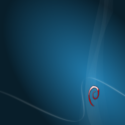 Simple debian blue widescreen - KDE Store