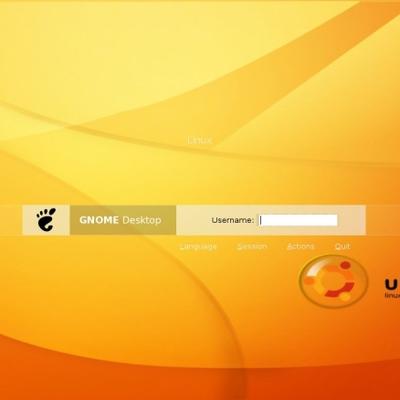 Ubuntu-Orange GDM Theme - KDE Store
