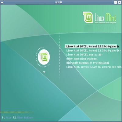 GFXBoot Linux Mint message.minty - KDE Store
