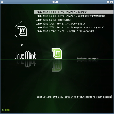 GFXBoot Linux Mint message.mint1.2 - KDE Store