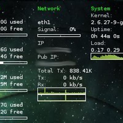 Horizontal Conky - KDE Store