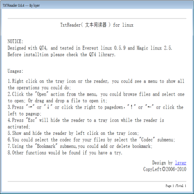 Txt Reader - KDE Store