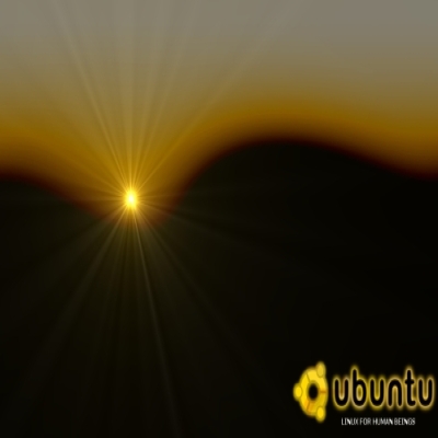 Sunset! with the Ubuntu logo - KDE Store
