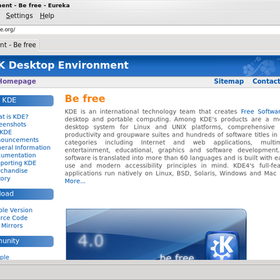 Eureka Web Browser - KDE Store