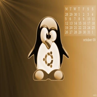 Ubuntu Calendar Oct 09 / 2 - KDE Store