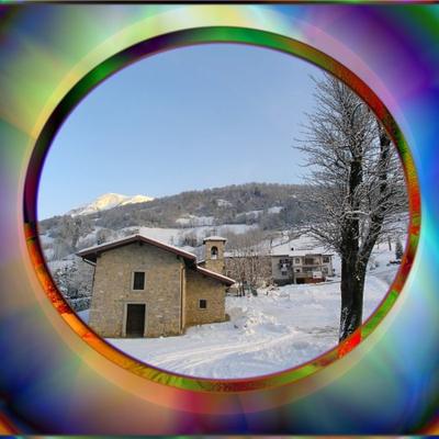 winter scene in a psychedelic eye - KDE Store