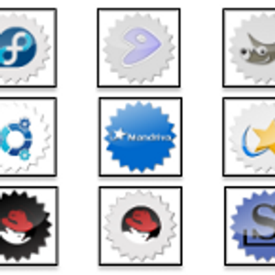 Linux Dist. Badges - KDE Store