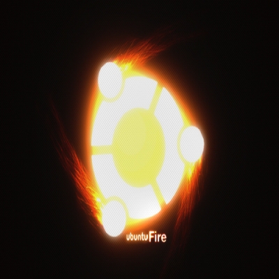 Ubuntu_Fire_OnCarbonfiber - KDE Store