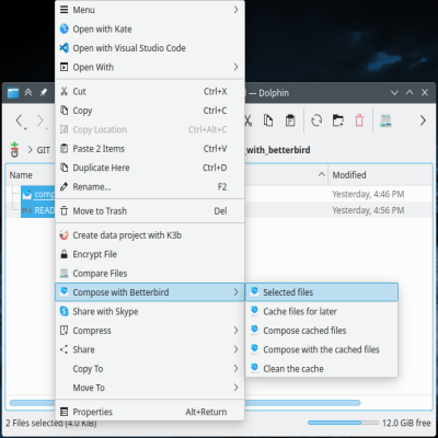 Compose with Betterbird Flatpak edition - KDE Store