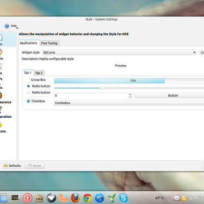fullflat-tweaked qtcurve + emerald deco - KDE Store