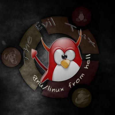 The Evil Tux (1024x786) - KDE Store