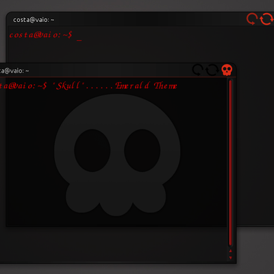 Skull....Emerald Theme - KDE Store