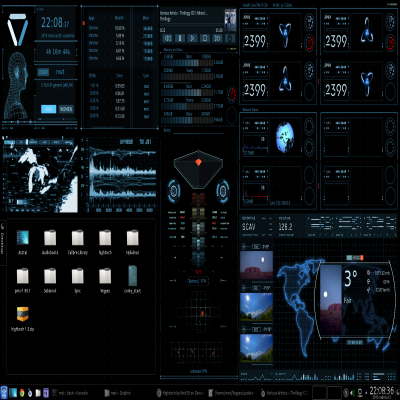 Hightech Conky theme - KDE Store