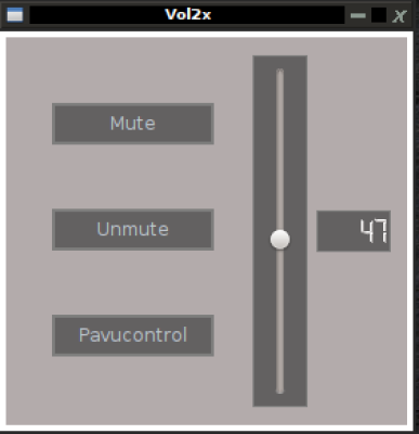 Vol2x: Pulseaudio volume control application - KDE Store