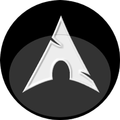 Arch round kicker dark logo - KDE Store