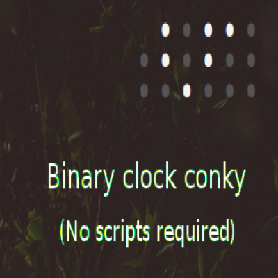 Conky Binary Clock - KDE Store