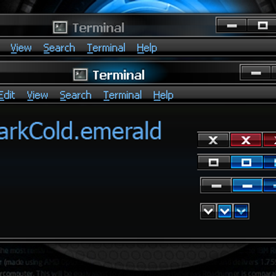 DarkCold Emerald - KDE Store