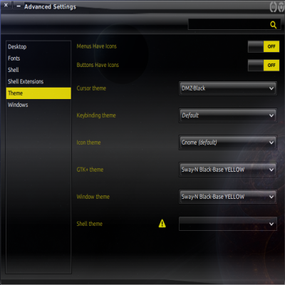 Sway Black-Base YELLOW - KDE Store