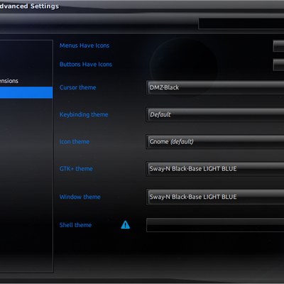 Sway Black-Base LIGHT BLUE - KDE Store