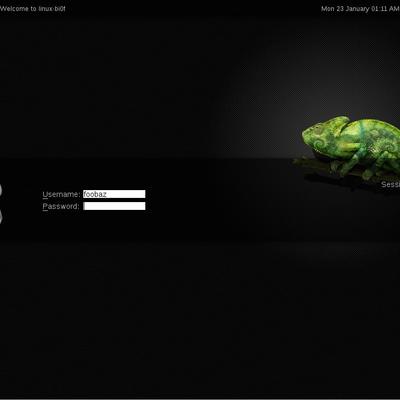 SuSE Eleganter KDM Theme - KDE Store
