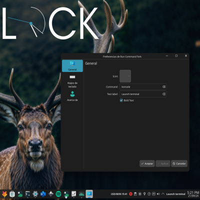run command fork - KDE Store