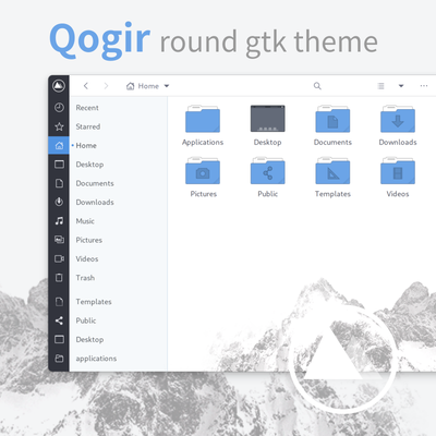 Qogir round gtk theme - KDE Store