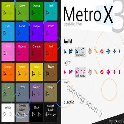 Metro X3 Cursors (Update TWO) - KDE Store