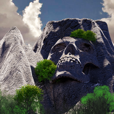 Mountains Wallpaper [Skull mountain] - KDE Store