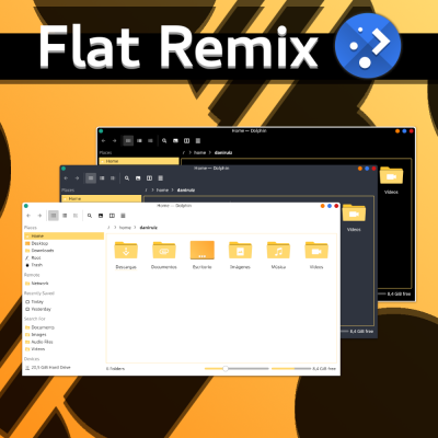 Flat Remix KDE Yellow Colors - KDE Store